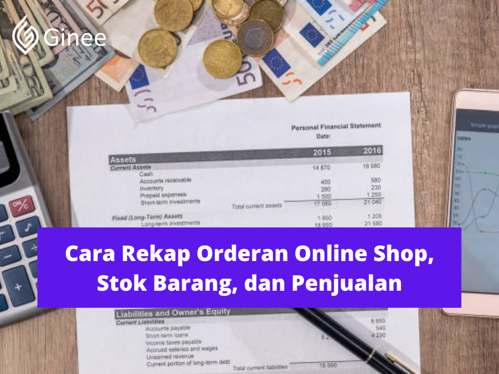 Cara Rekap Orderan Online Shop, Stok Barang, dan Penjualan - Ginee