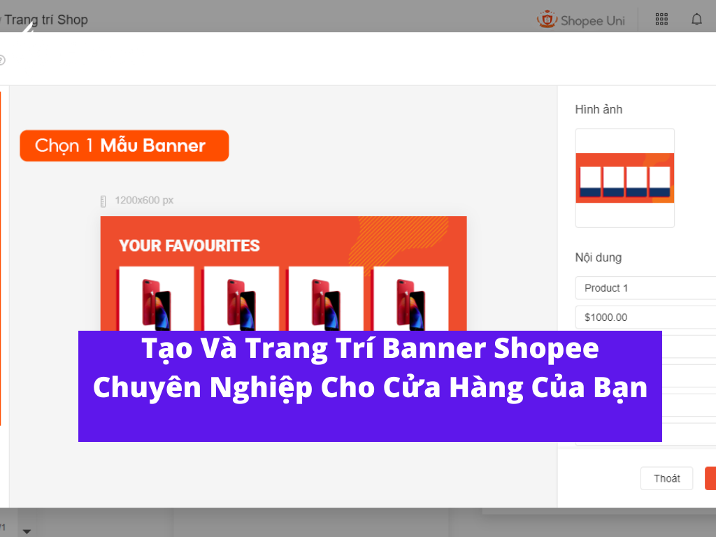 Tạo Và Trang Trí Banner Shopee Chuyên Nghiệp Cho Cửa Hàng Của Bạn - Ginee